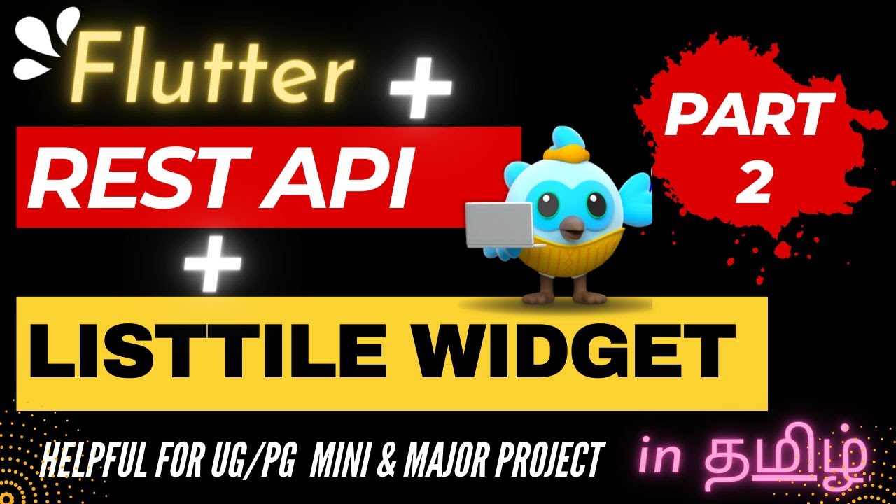 Step-by-Step Flutter Rest API Tutorial in Tamil | Part - 2