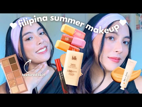 Glowy + βUnfilteredβ Filipina Summer Makeup for Acne-Prone Skin π (Asian-Owned Brands!)