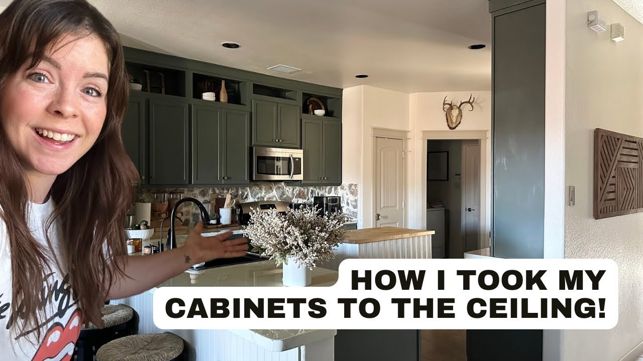 How I Took My Cabinets To The Ceiling!