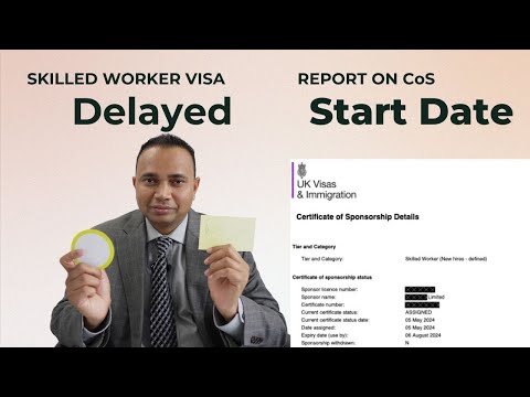 Skilled Worker Visa: How to Report a DELAYED Job Start Date?