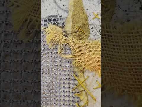 Make some handmade mixed media art with paper, fabric and stitch.