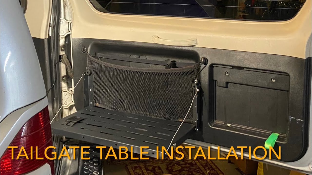 Tailgate Table Installation - Montero Pajero