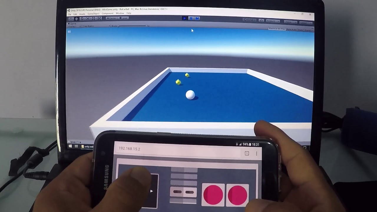 HTML5 Joystick with Websockets.