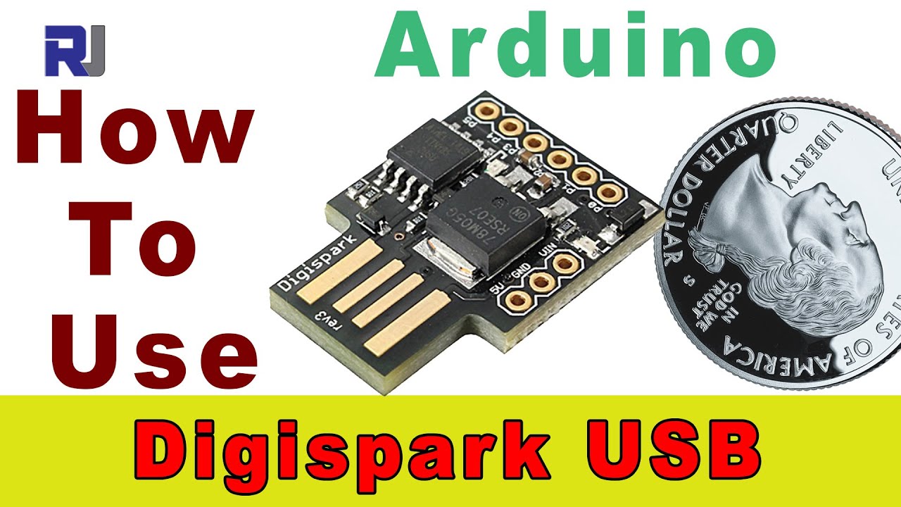 Start using Digispark USB ATtiny85 Arduino board with blink and relay example RJT114