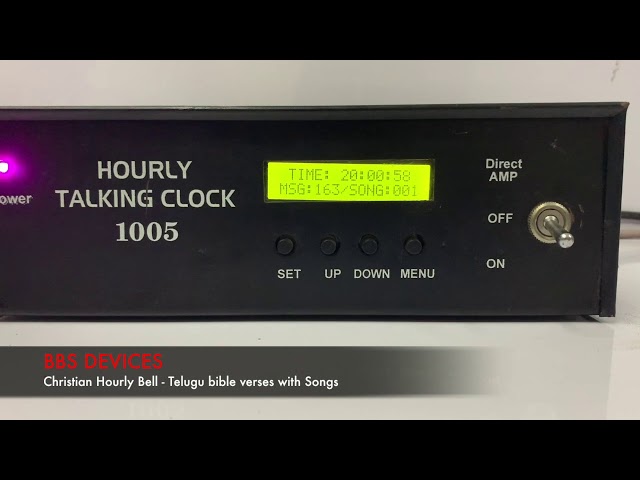 One hour Digital Bell - Electronic Telugu Church Bell Timer Clock ...