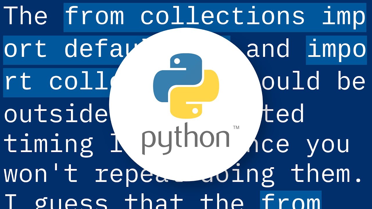 Optimization of importing modules in Python