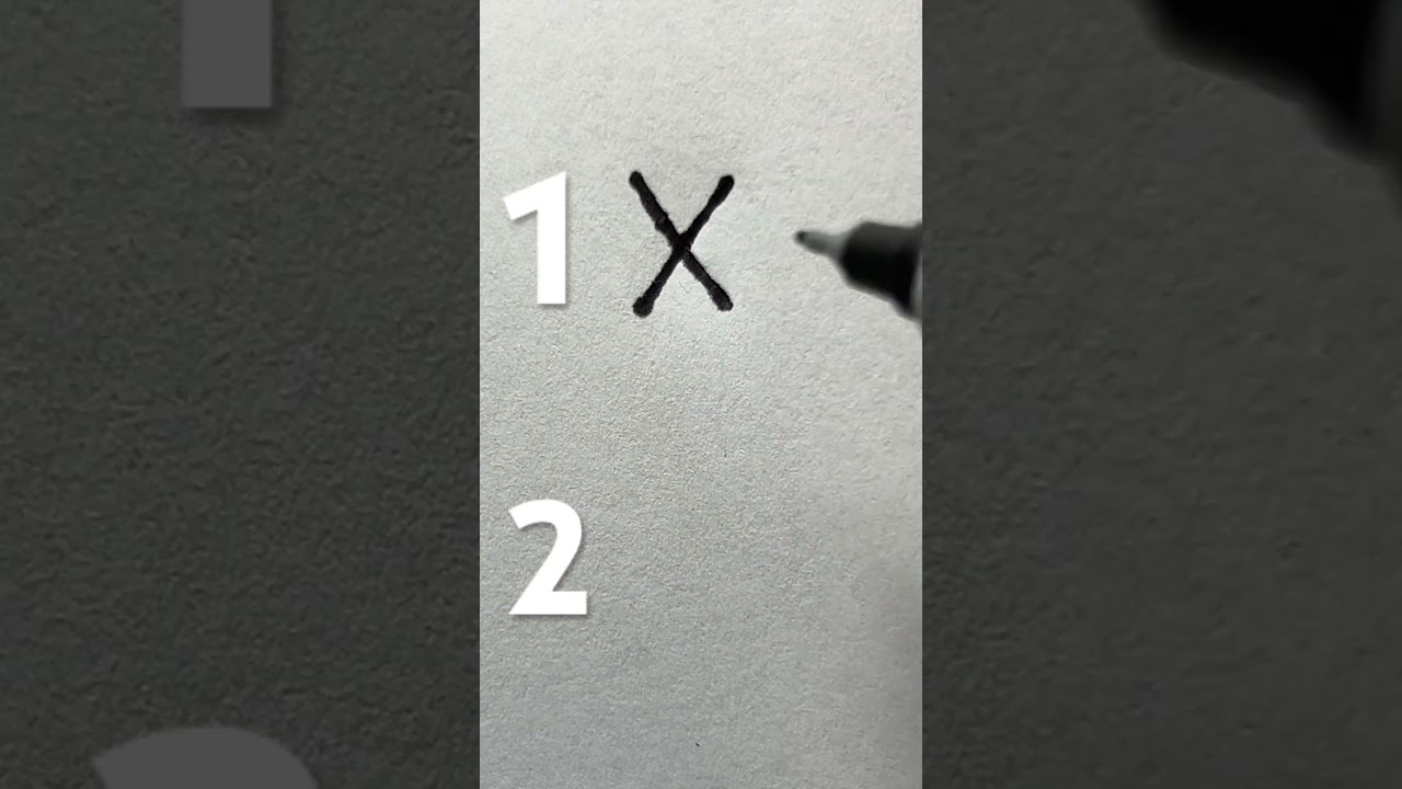 How do you draw the multiplication symbol?