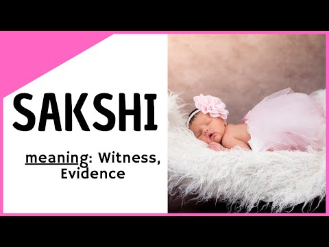 ✨ Sakshi - Sakshi Name Meaning – Sakshi Name Status - Indian baby girl names - Hindu Baby Names