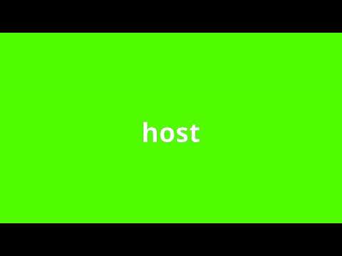 what is the meaning of host