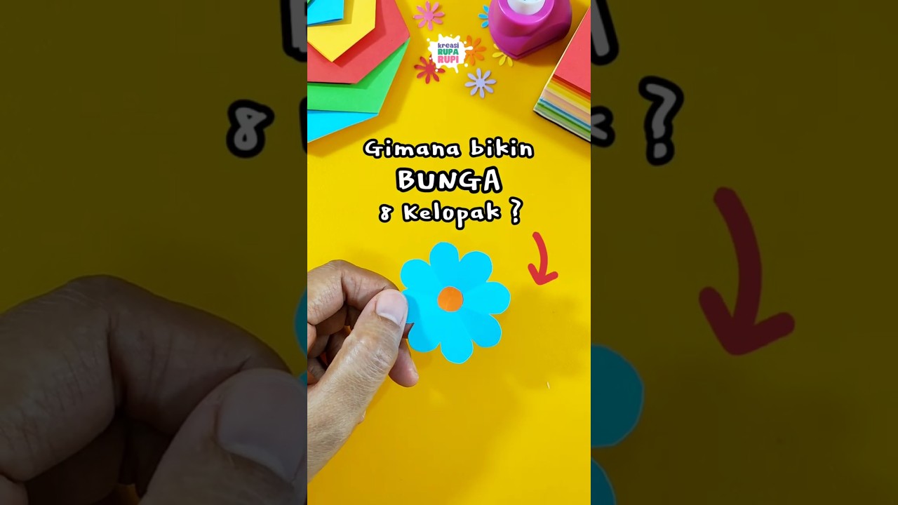 🌼 Gimana cara bikin bunga 8 KELOPAK dari origami?