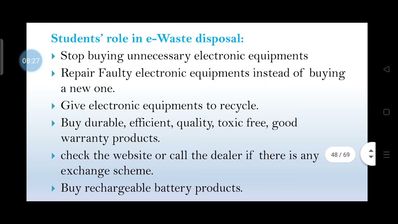 Chapter 2:1.E-Waste 2. Green computing