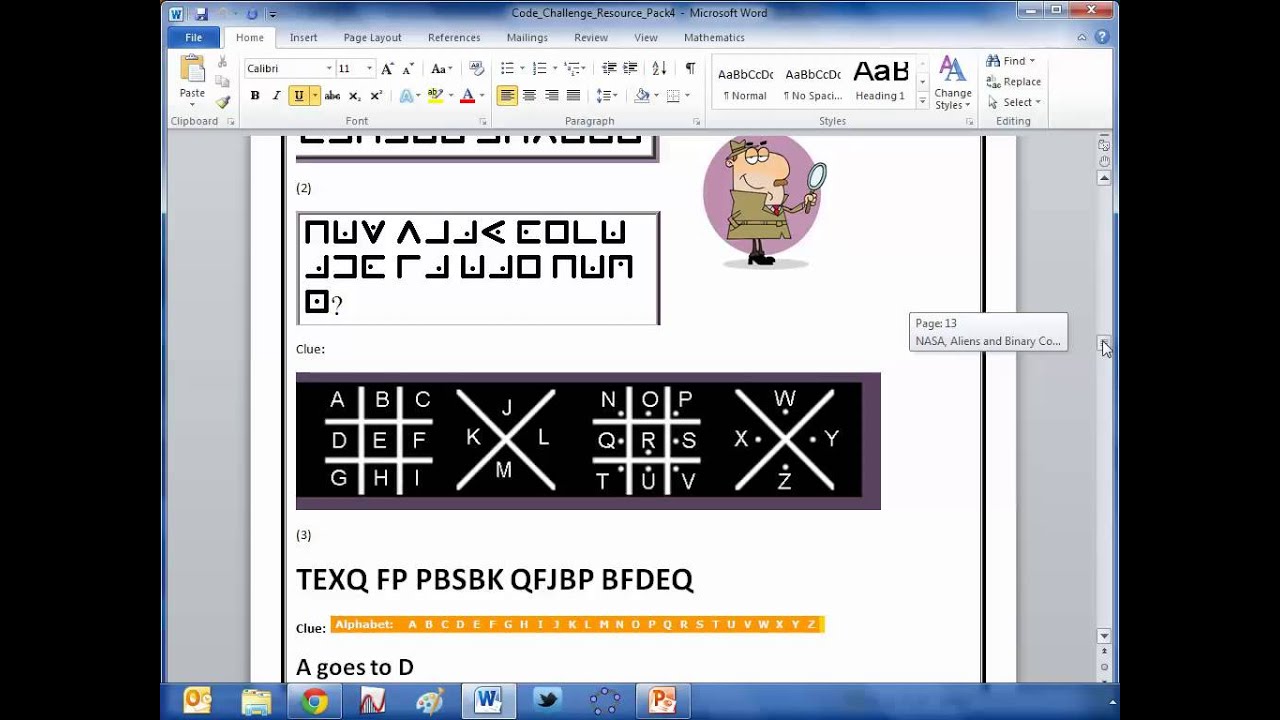 Maths ROTW 2 - Codes