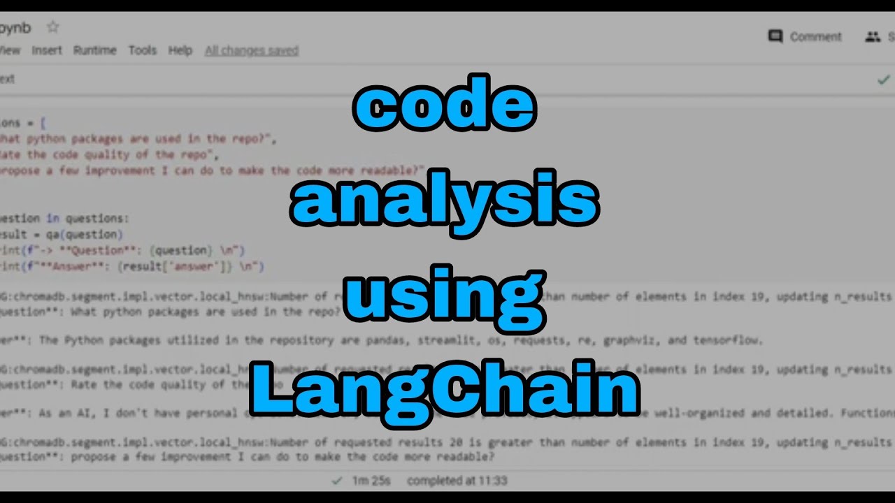 GitHub code analysis using LangChains