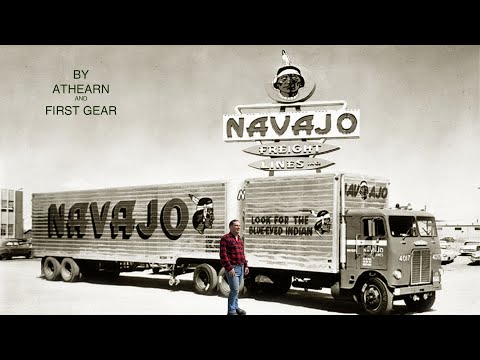 NAVAJO FREIGHT LINES Mack B Model 1:64th Scale DCP First Gear Fallen Flag Athearn HO Freightliner