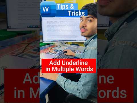 Add Underline in multiple words at once #shorts #word #words #underline