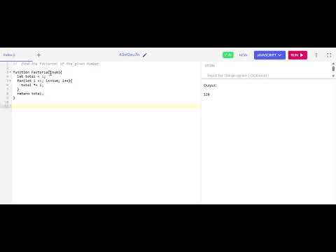 How to Find Factorial of a Number in JavaScript (Quick Demo)