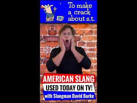 American Slang - TO MAKE A CRACK ABOUT SOMETHING #shorts