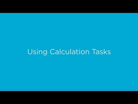 Use Calculation Tasks