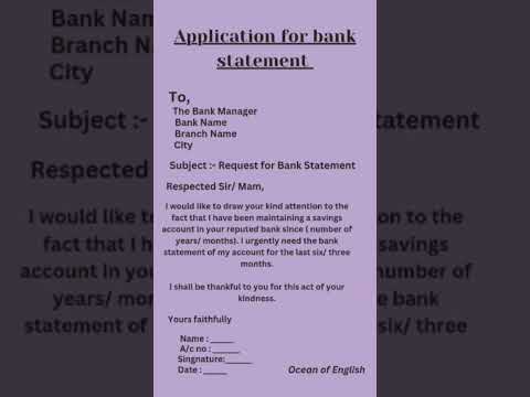 #application #bankapplication #bankstatement #shorts