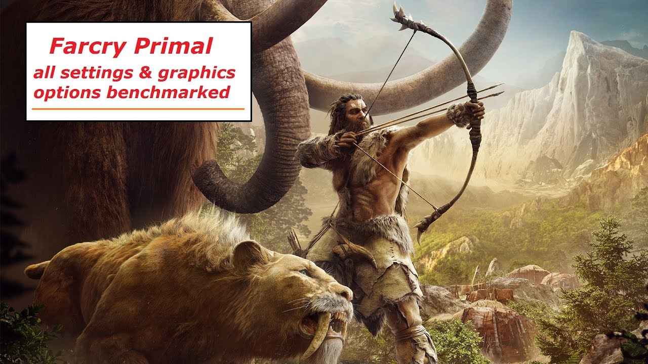 Farcry Primal settings & options menu + in game graphics tests