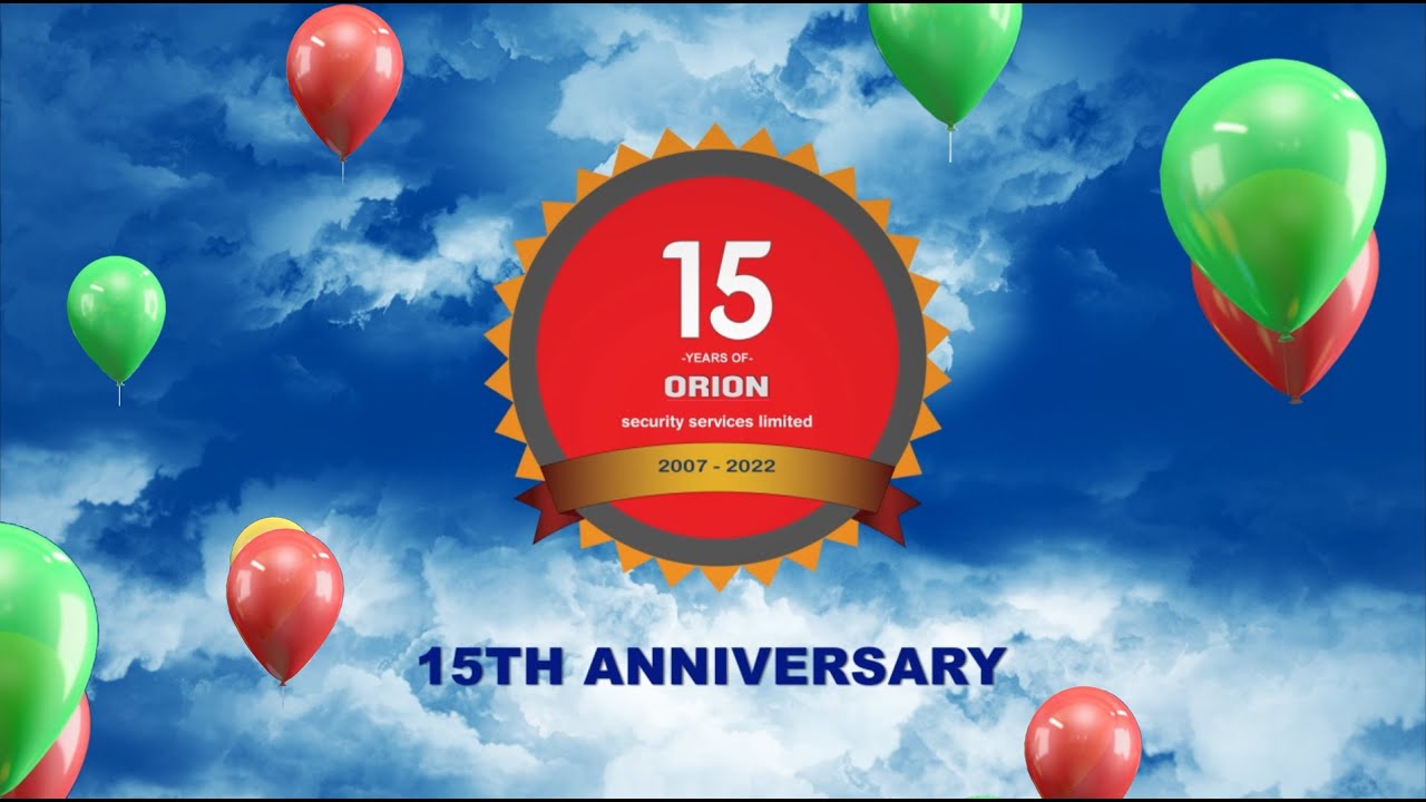 15th Anniversary of Orion Security Services Ltd