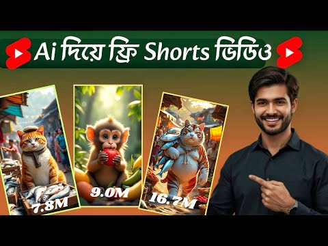 Ai দিয়ে Shorts ভিডিও তৈরি | Best Free Ai Video Generator | Ai Short Video Generator Free Bangla