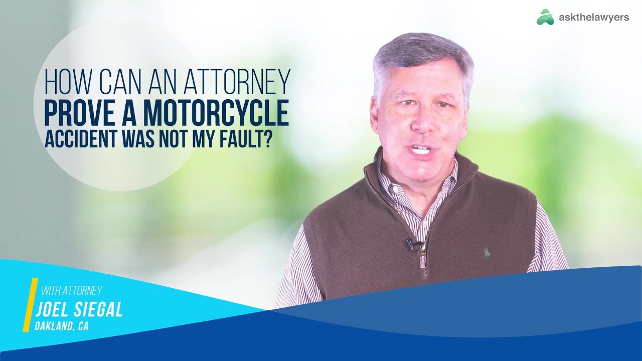 How to Prove That a Motorcycle Accident Wasn’t Your Fault | San Francisco Attorney