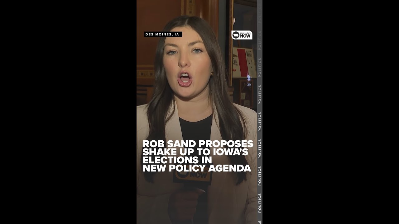 Rob Sand proposes shake up to Iowa's elections in new policy agenda