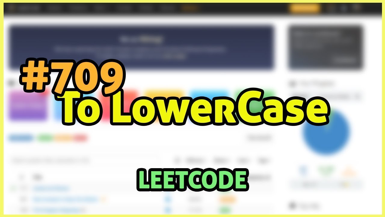 LeetCode Problem 709: To Lower Case (Java)