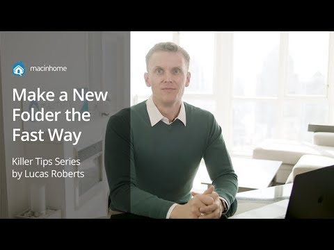 Make a New Folder the Fast Way