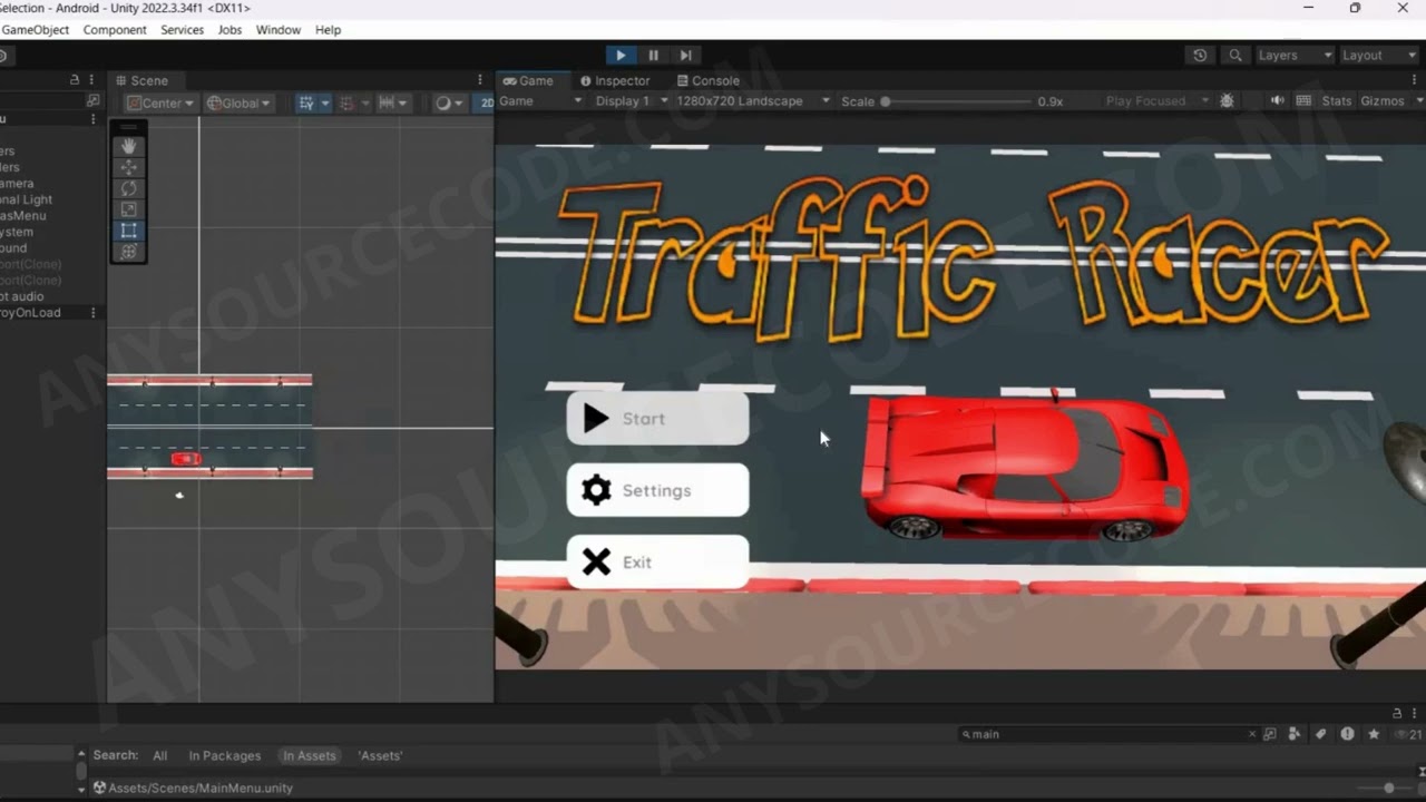 Traffic Racer - Endless Drive Unity Game Source Code #unity #unity3d #unitydev #unitydeveloper