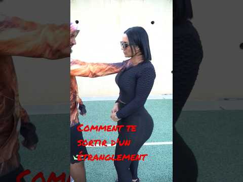 Comment te sortir d'un étranglement ft Nadine #selfdefense #artmartiaux #youtube #shortyoutube