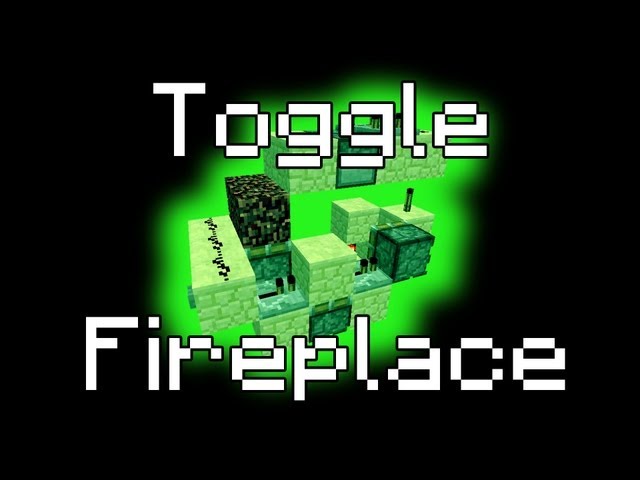 Toggleable Compact Fireplace Minecraft Map
