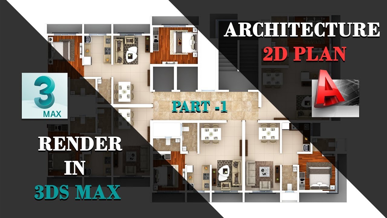 How to make 3d floor plan in 3ds max part-1 || Arch Viz By Dino