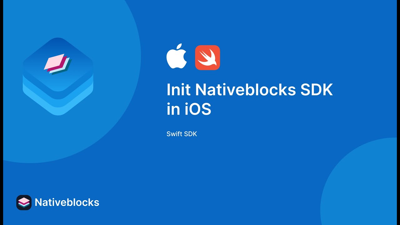 Init Nativeblocks SDK in iOS