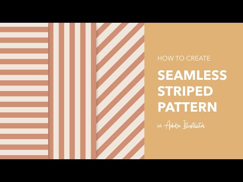 How to create a Seamless Striped Pattern in Adobe Illustrator