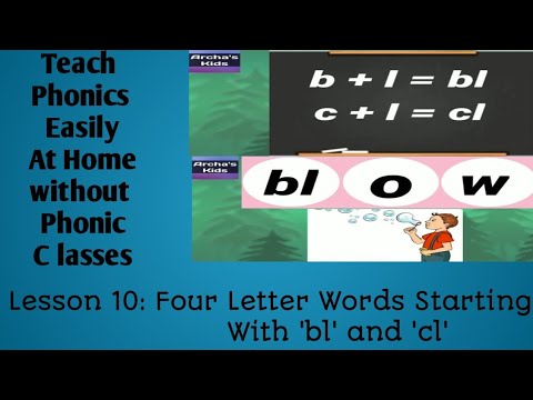 Lesson 10:Words Starting With 2 Consonant Blends.#phonicsreading #readingmethod #teaching#reading