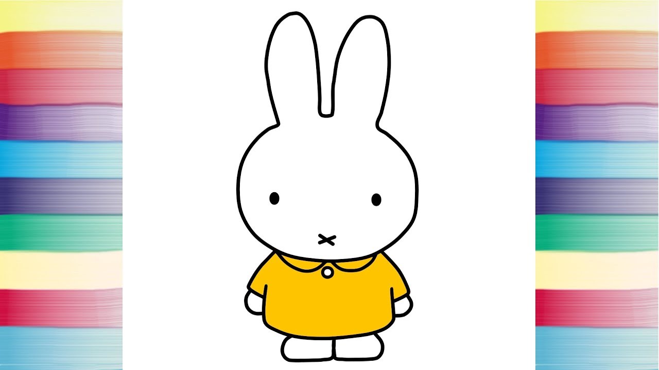 How to Draw Miffy Coloring Pages Art Learning for Kids
