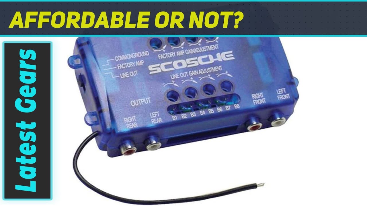 Scosche SLC4: Upgrade Your Car Stereo with Subwoofer Bass!