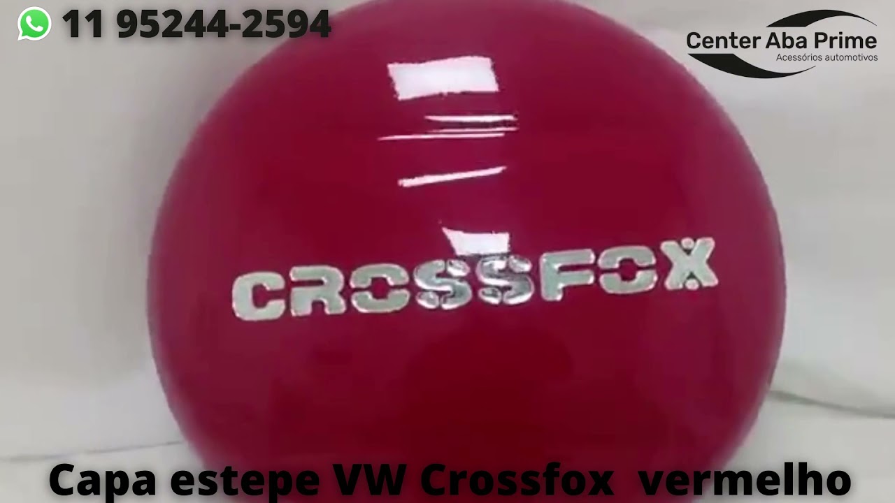 Capa estepe rígida Volkswagen  Crossfox  vermelho