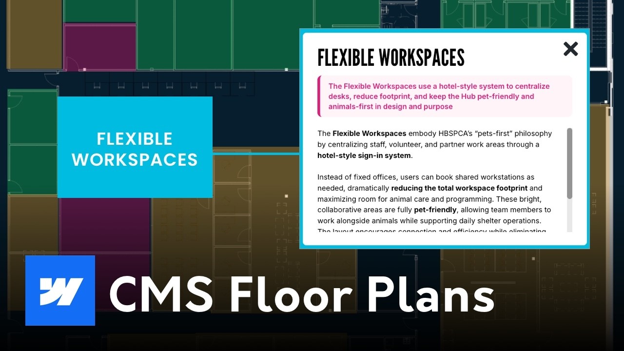 How To Make a Clickable CMS Room Map in Webflow