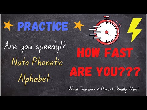 The Nato Alphabet ADVANCED!!! MEGA FAST SPEED TEST!!!