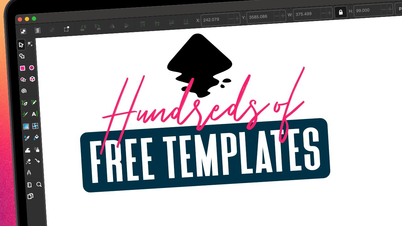 Hundreds of Vector Templates for Inkscape