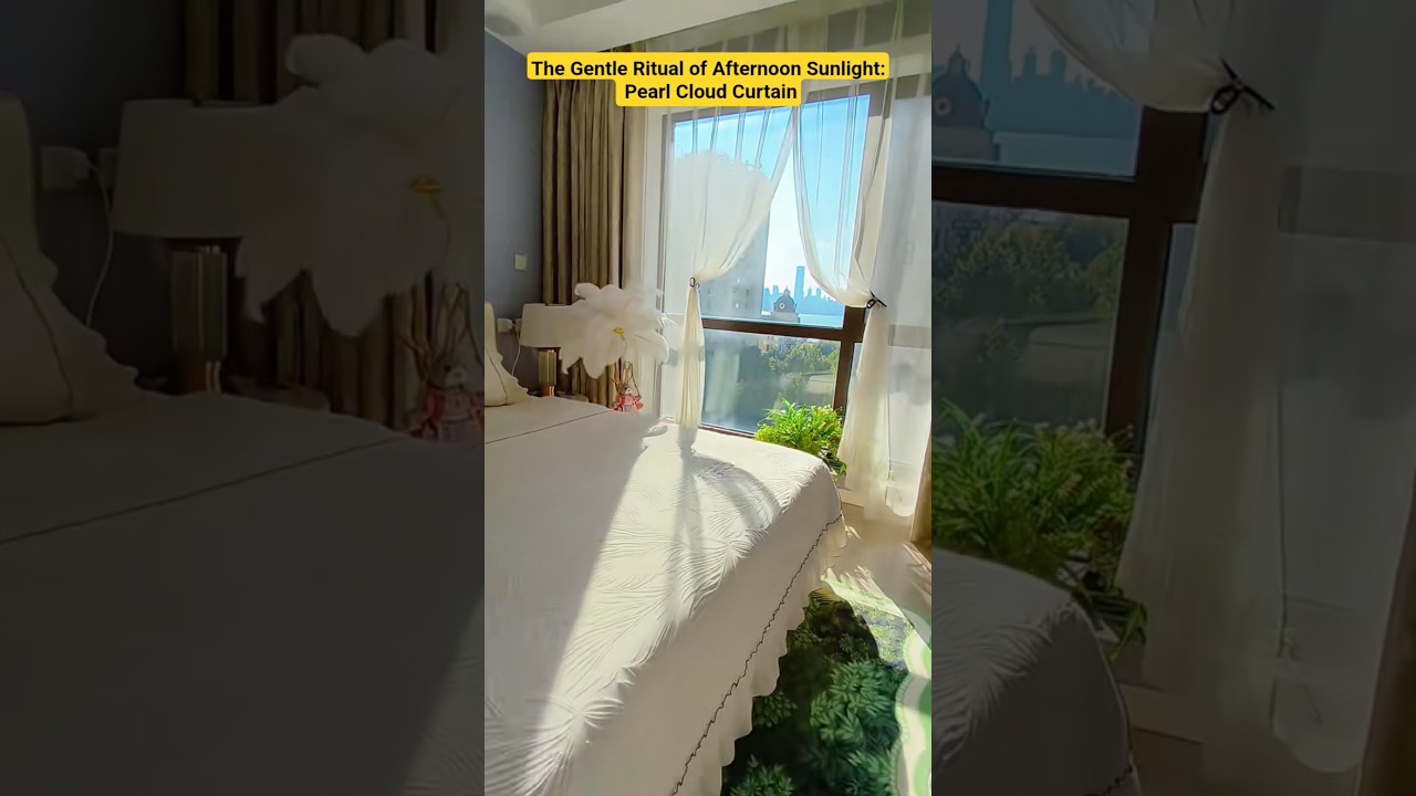 A Pearl Cloud Curtain: A French Romance  : Sheer white curtain #SheerCurtains#WhiteCurtain #curtains