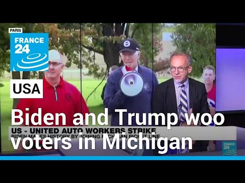 'Totally unprecedented': Biden joins picket line in battle with Trump for Michigan votes