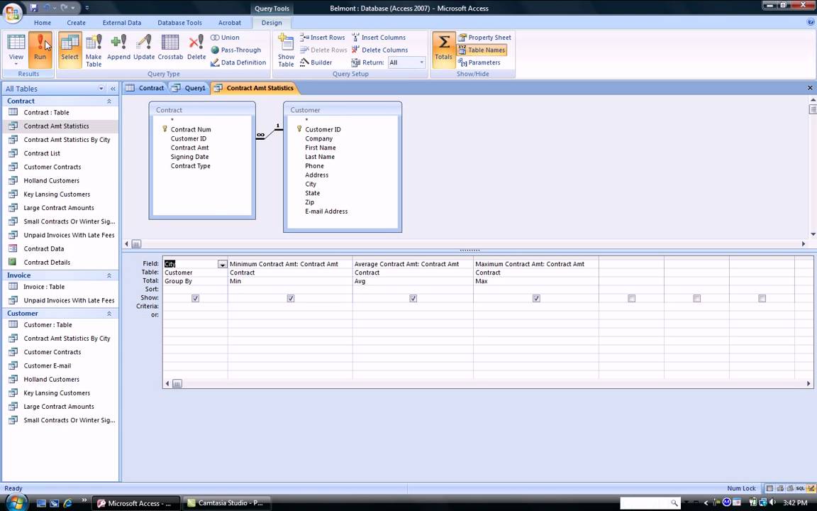 Access - Group By Operator