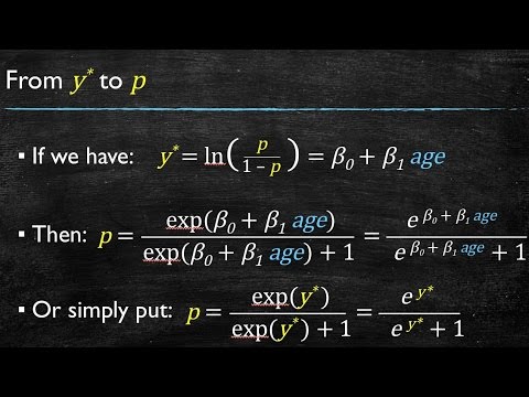 Video 8: Logistic Regression - Interpretation of Coefficients and Forecasting