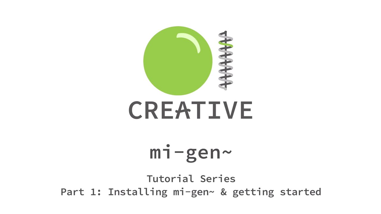 mi-gen~ Tutorial Series: Part 1 - Getting Started