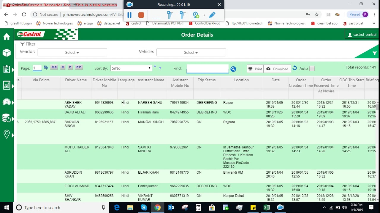 Order Details Report