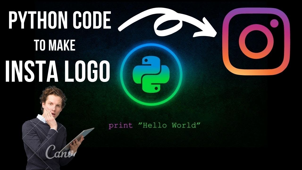 Instagram logo using python code | Updated 2021 | Aniket verma